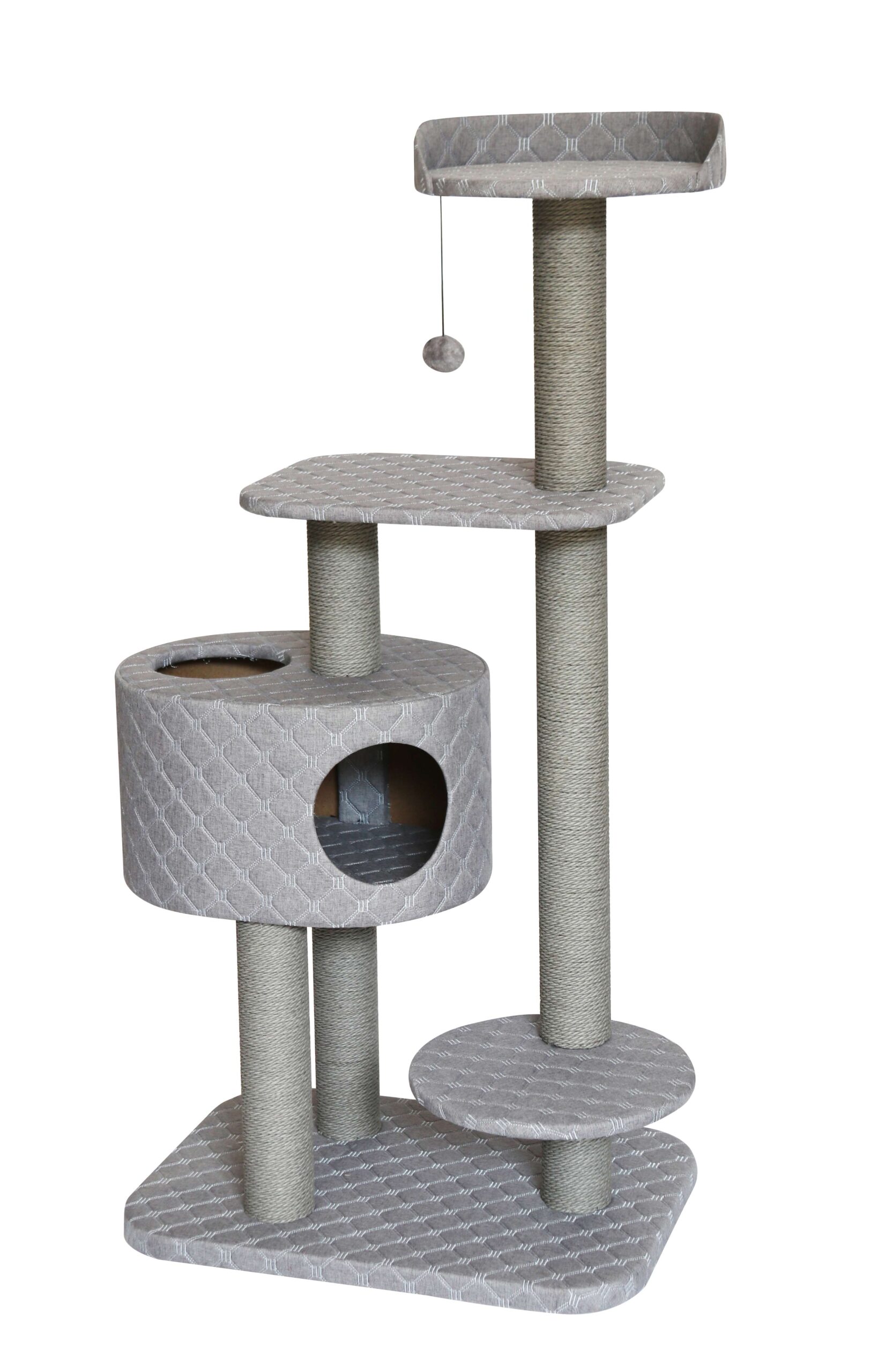 Feline First Rosewood Cat Tree - NaturesBest